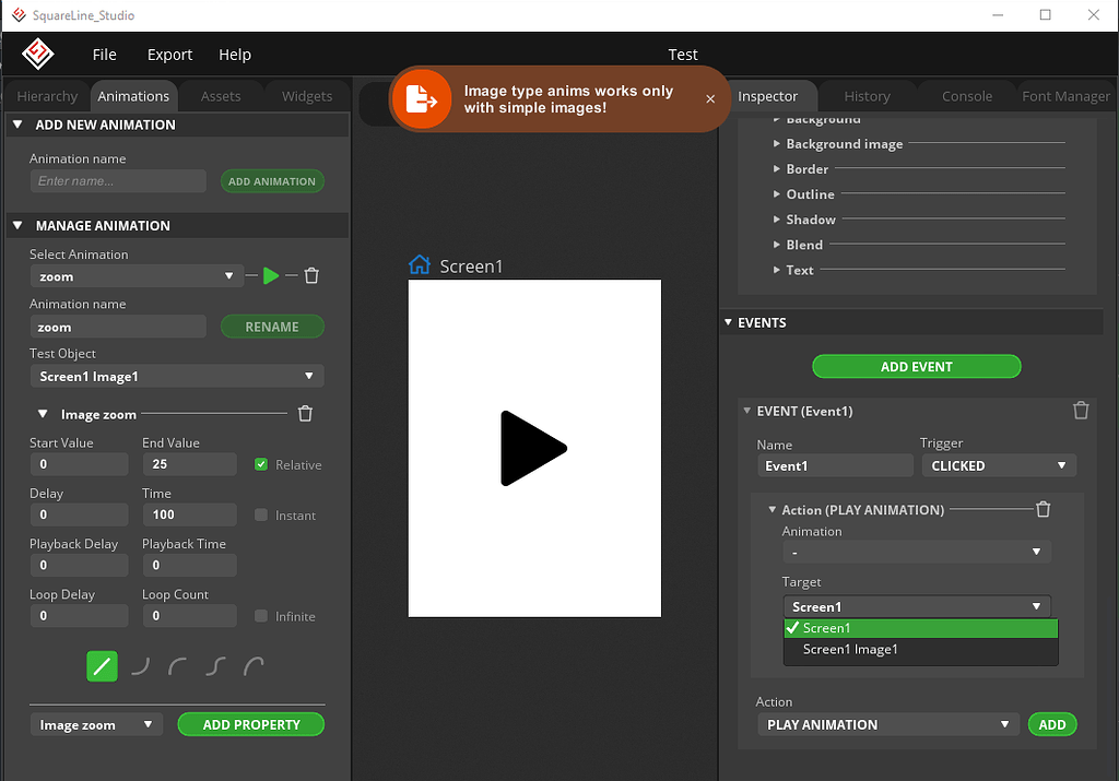 Animation - question - Forum - SquareLine Studio