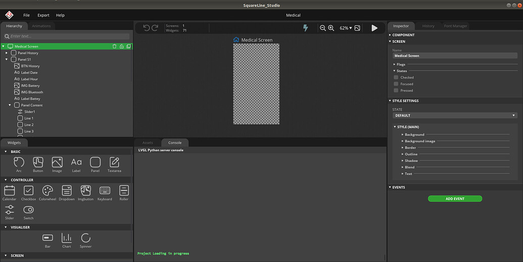 Loading An Example Shows Only A Blank Screen In Editor No Widgets Bugs Forum Squareline 