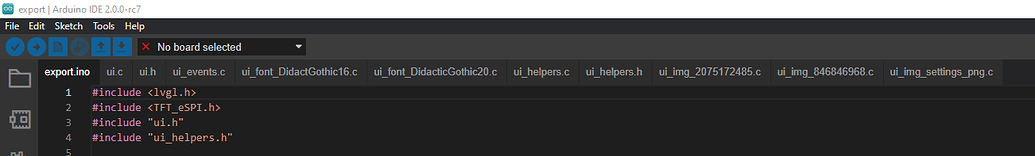 Exporting files into arduino - How to - Forum - SquareLine Studio