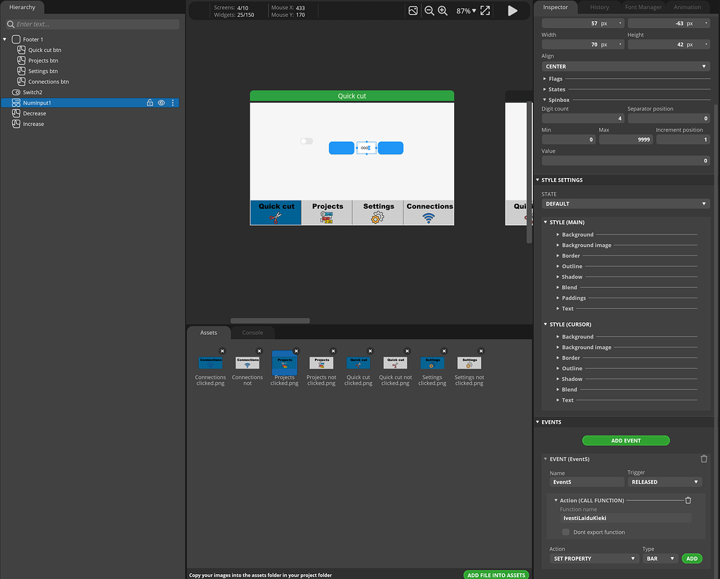 Arduino GIGA display shield - Spinbox value in arduino - How to - Forum ...