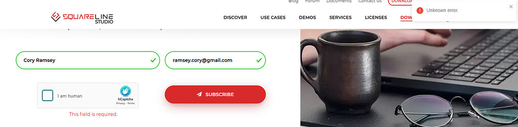 Website Issues | Download and Contact Us Form - Bugs - Forum ...